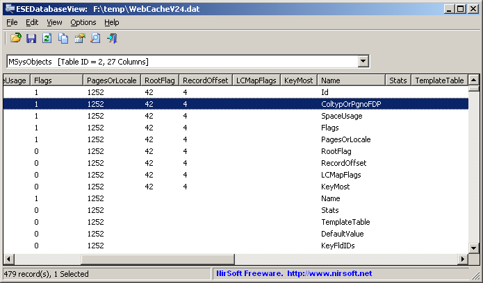  B ESEDatabaseView View Open ESE Database Files Jet Blue 